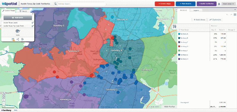 Mapping Software for Sales, Marketing & Operations Teams - eSpatial